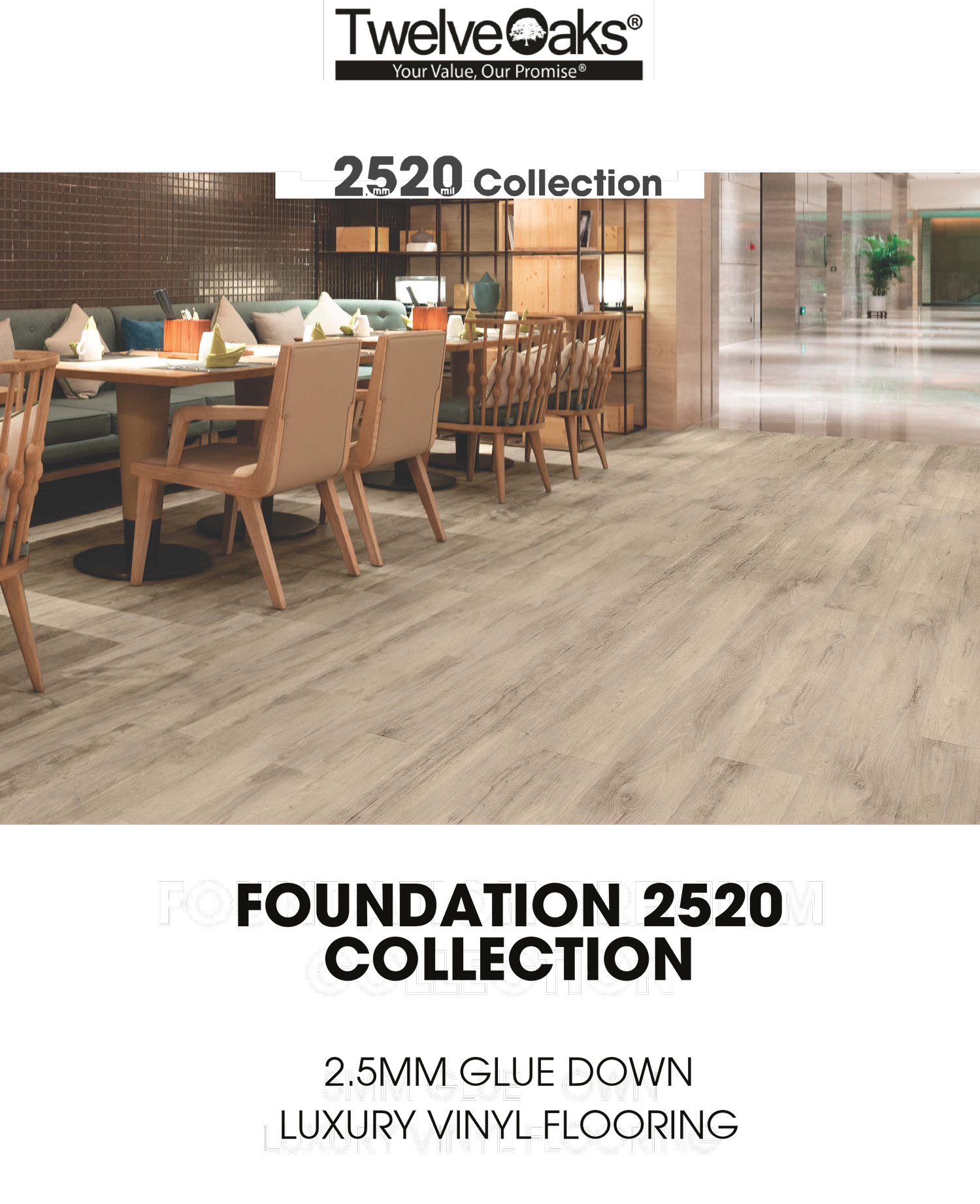 Cotton Grey Twelve Oak Foundation 2520 Dryback Glue Down Vinyl – Flooring London Canada Online Store
