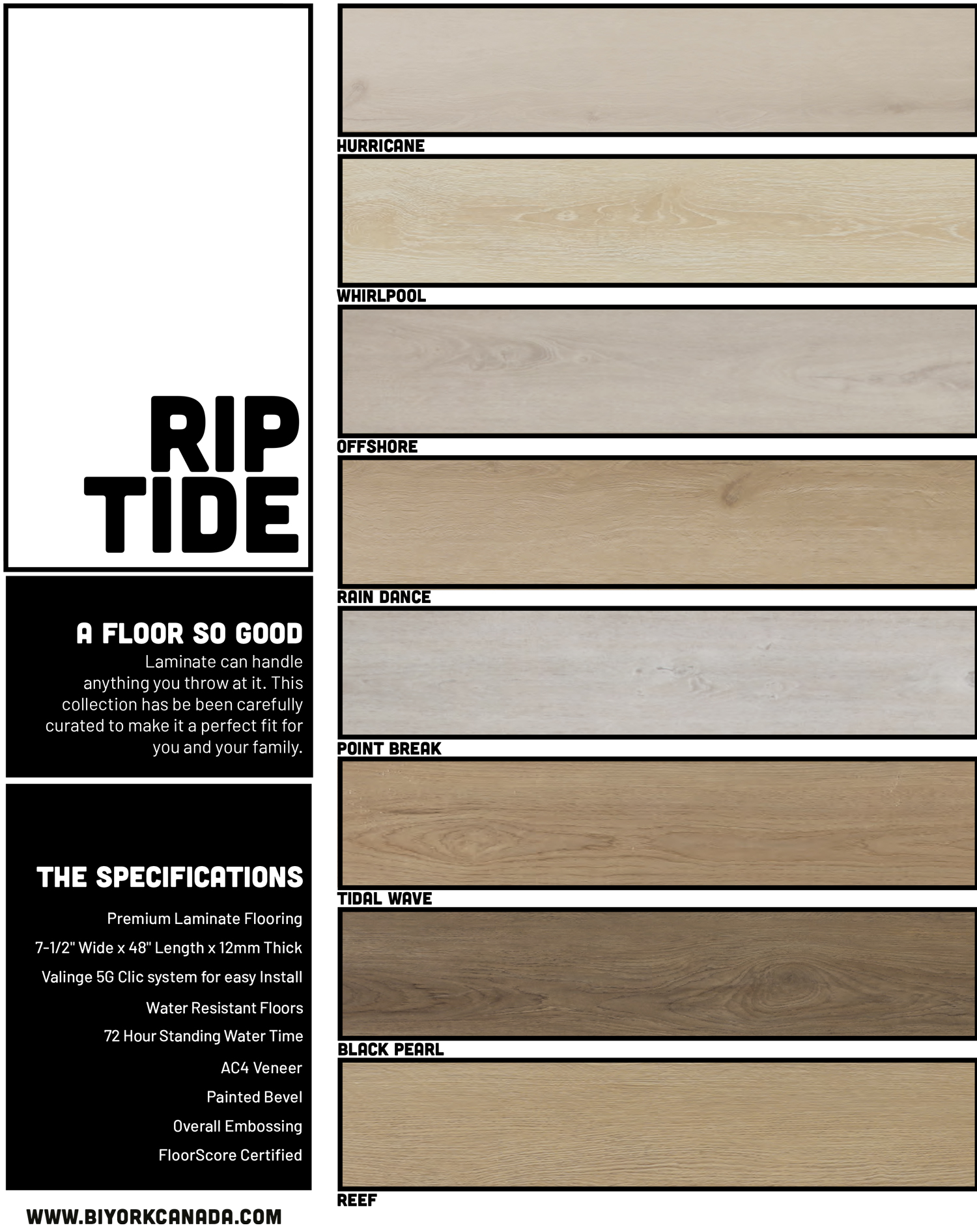 Biyork Riptide Rain Dance Waterproof Laminate Flooring – Flooring London Canada Online Store